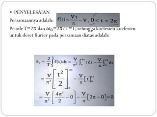 Metode fourier | PPT