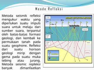 METODE GELOMBANG SEISMIK pada data geofisika | PPTX