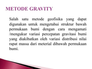 Metode gravity | PPTX