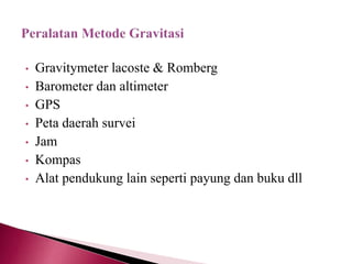 Metode gravity | PPTX
