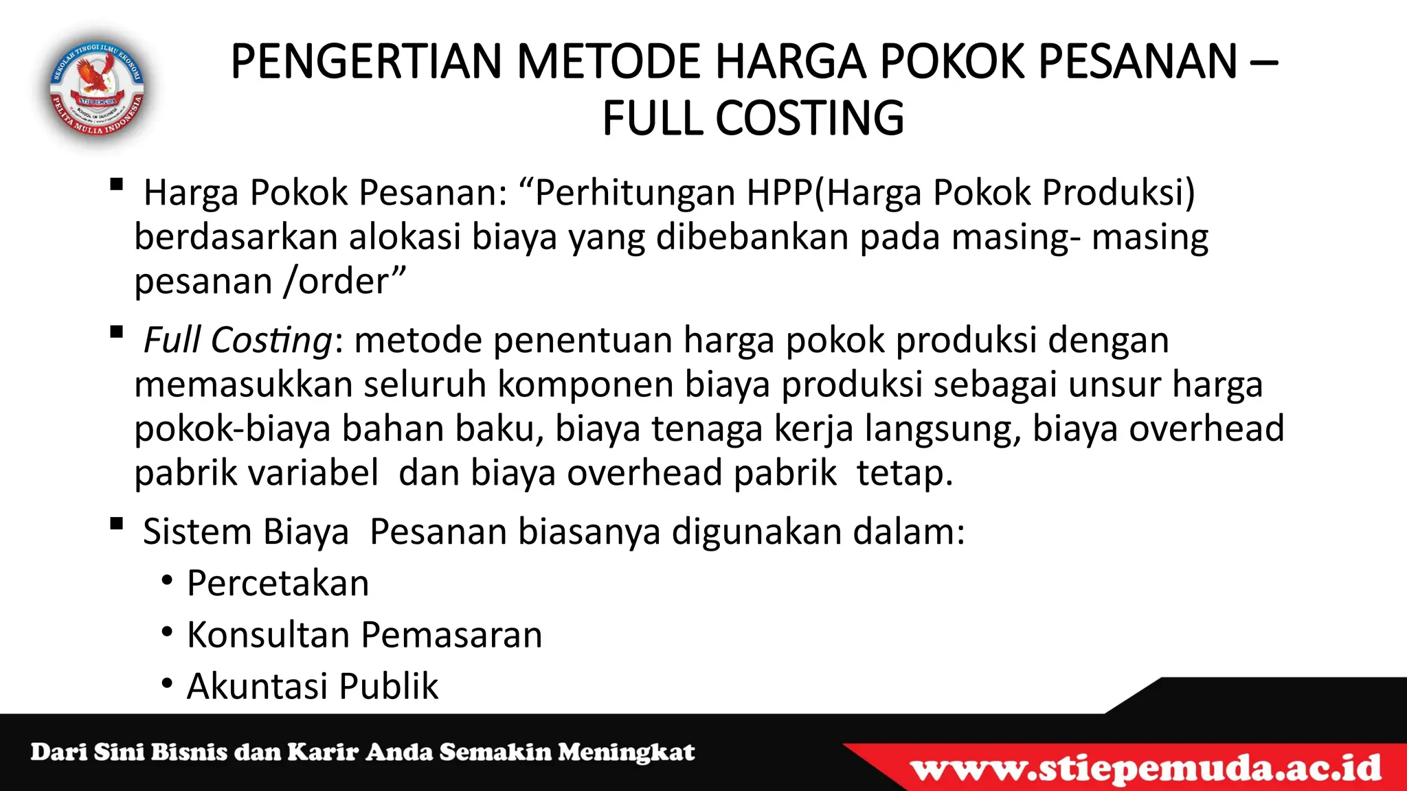 METODE HARGA POKOK PESANAN - FULL COSTING.pptx