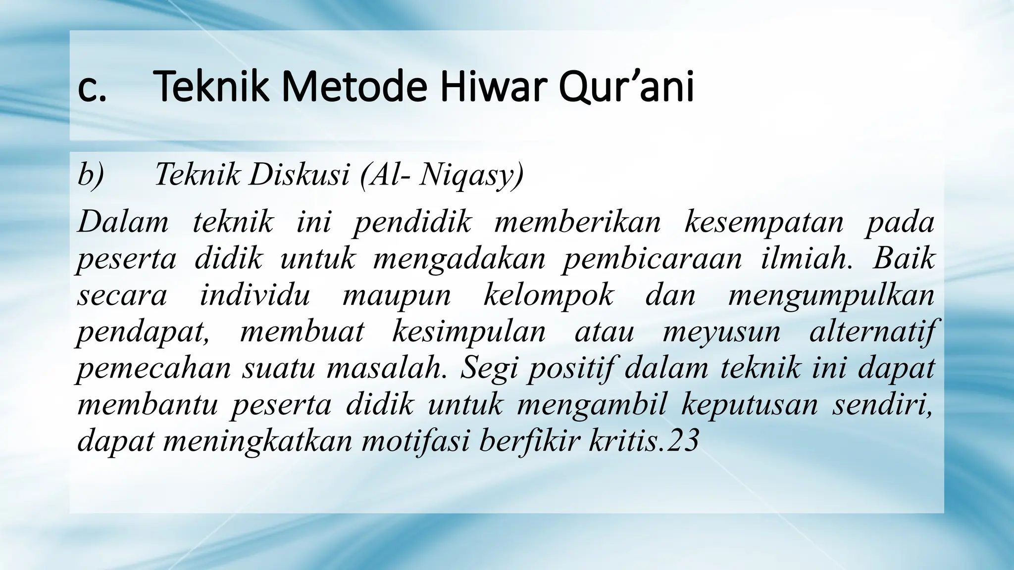 Metode Hiwar dalam Pembelajaran Fiqih.pptx