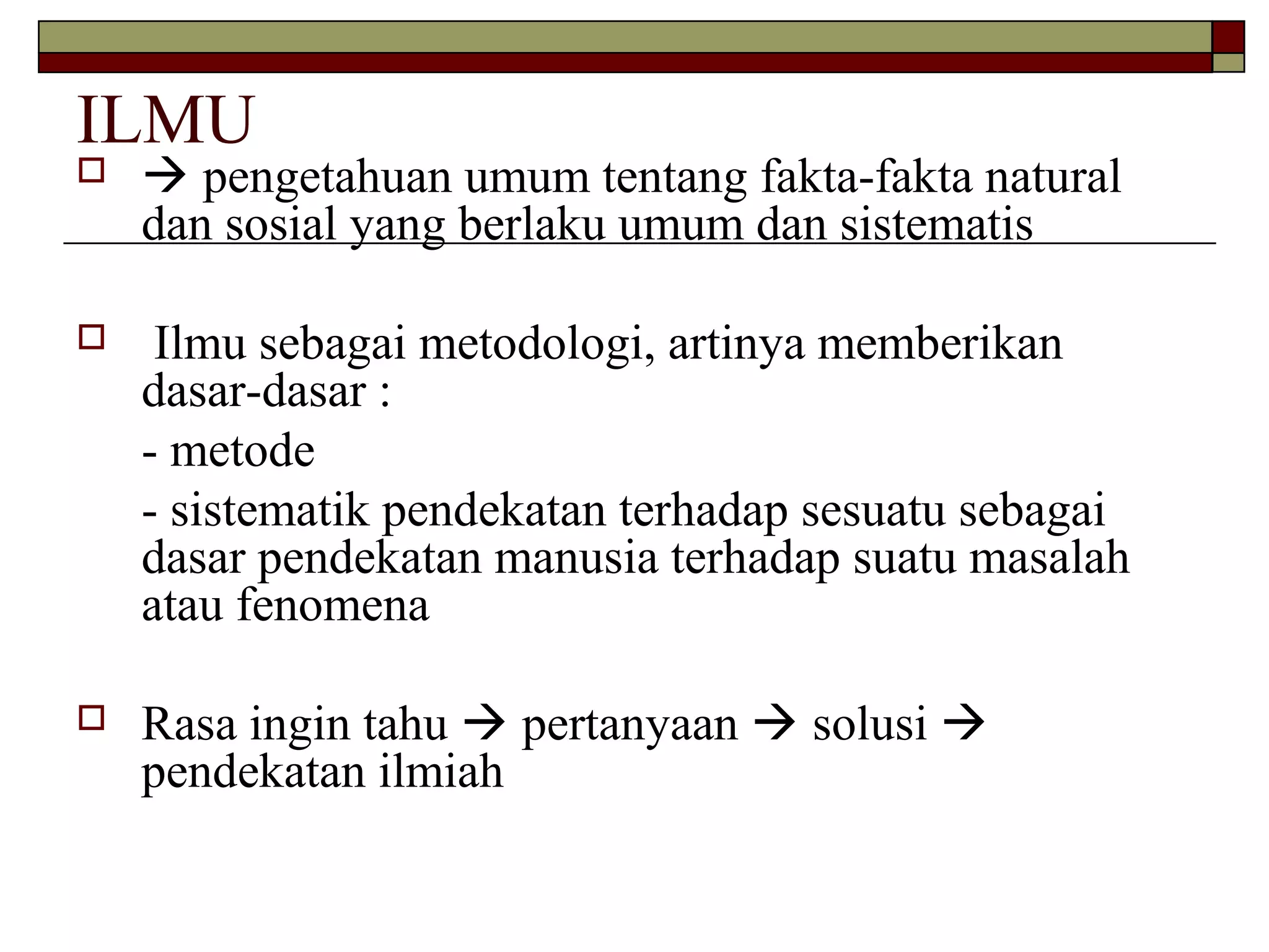 Metode ilmiah | PPT