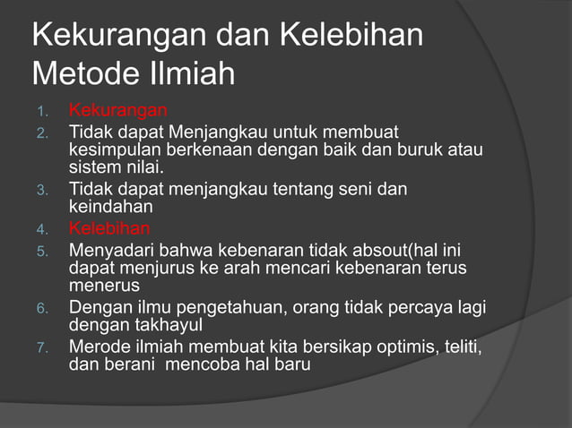 Metode ilmiah | PPTX