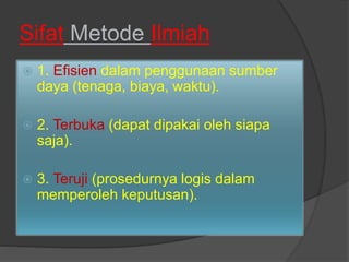 Metode ilmiah | PPTX