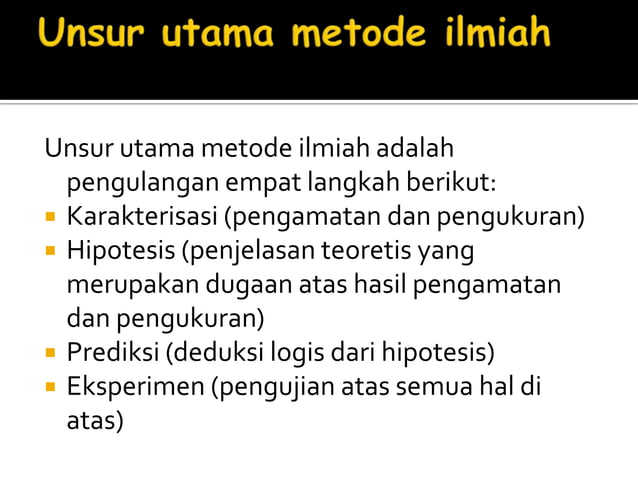 Metode ilmiah | PPTX