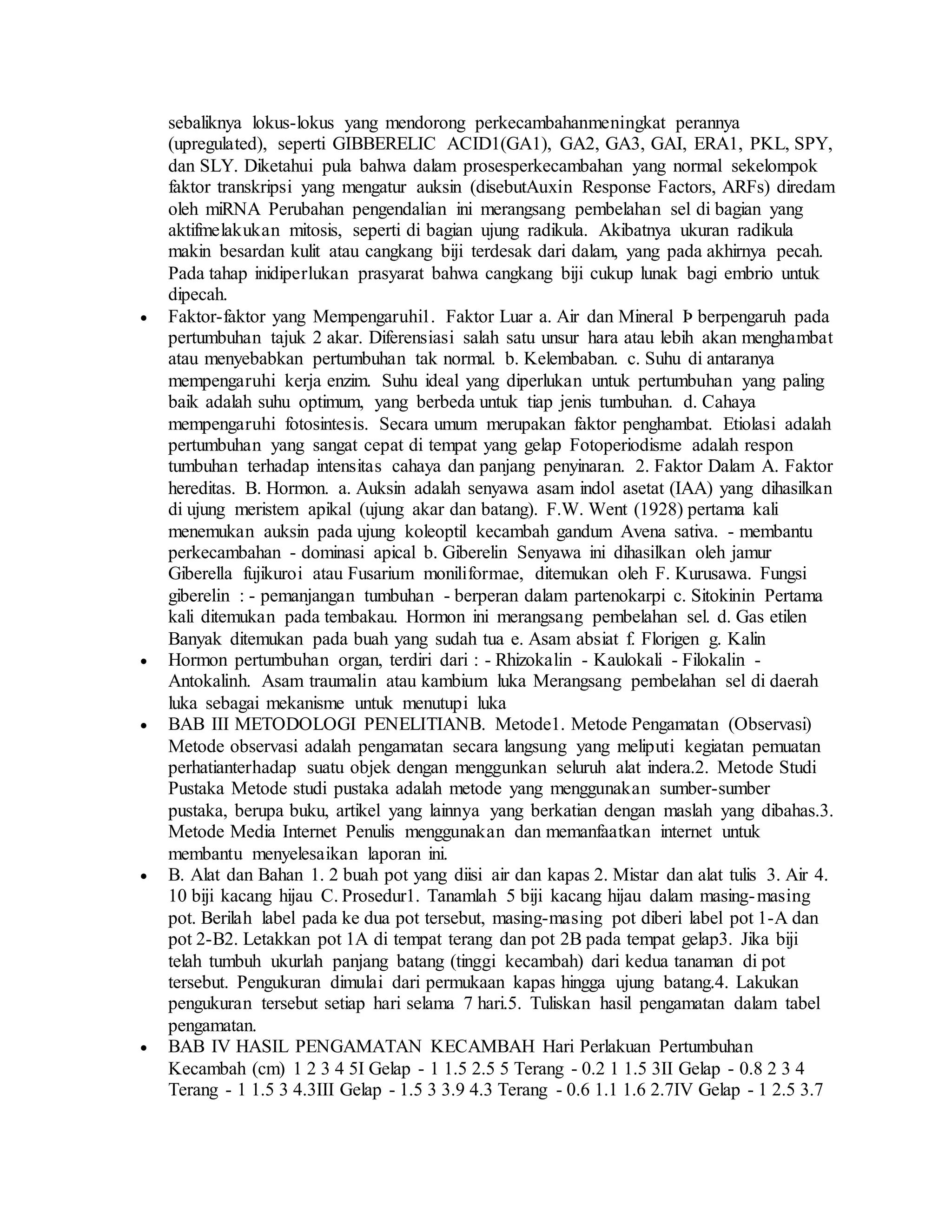 Metode ilmiah kecambah kacang hijau yang disusun oleh‮ | DOCX