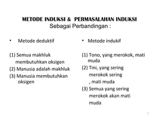 Metode Induksi Dan Permasalahannya | PPT