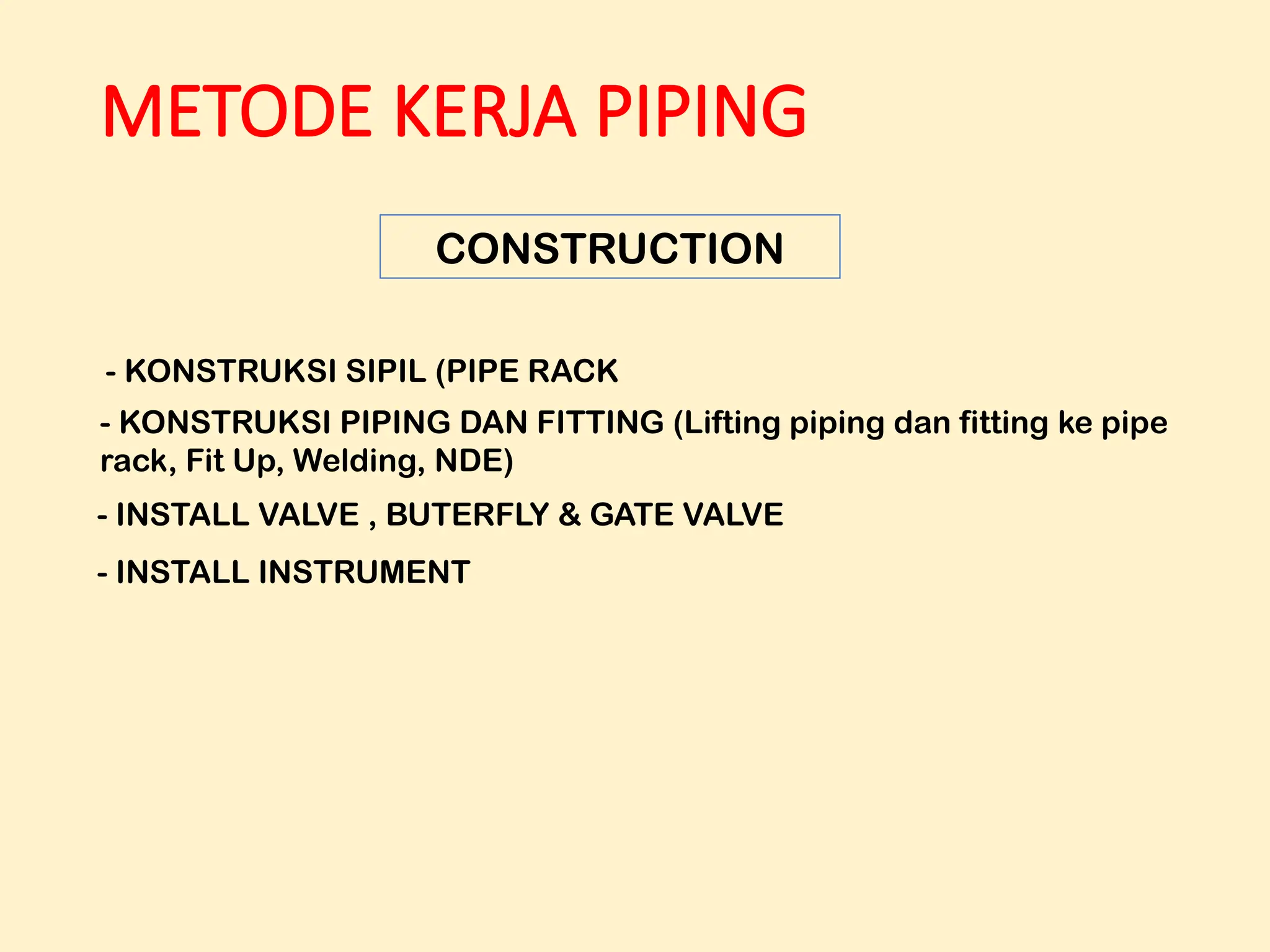 metode Instalasi piping pekerjaan di proyek.pptx