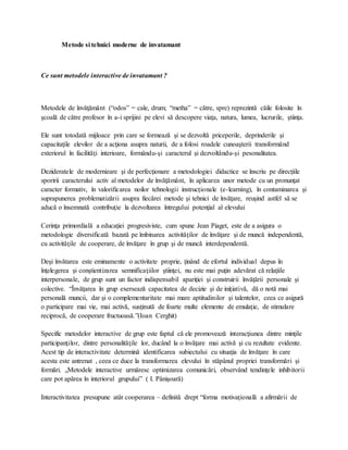de_predare_invatare_e interactivă Metode | PDF