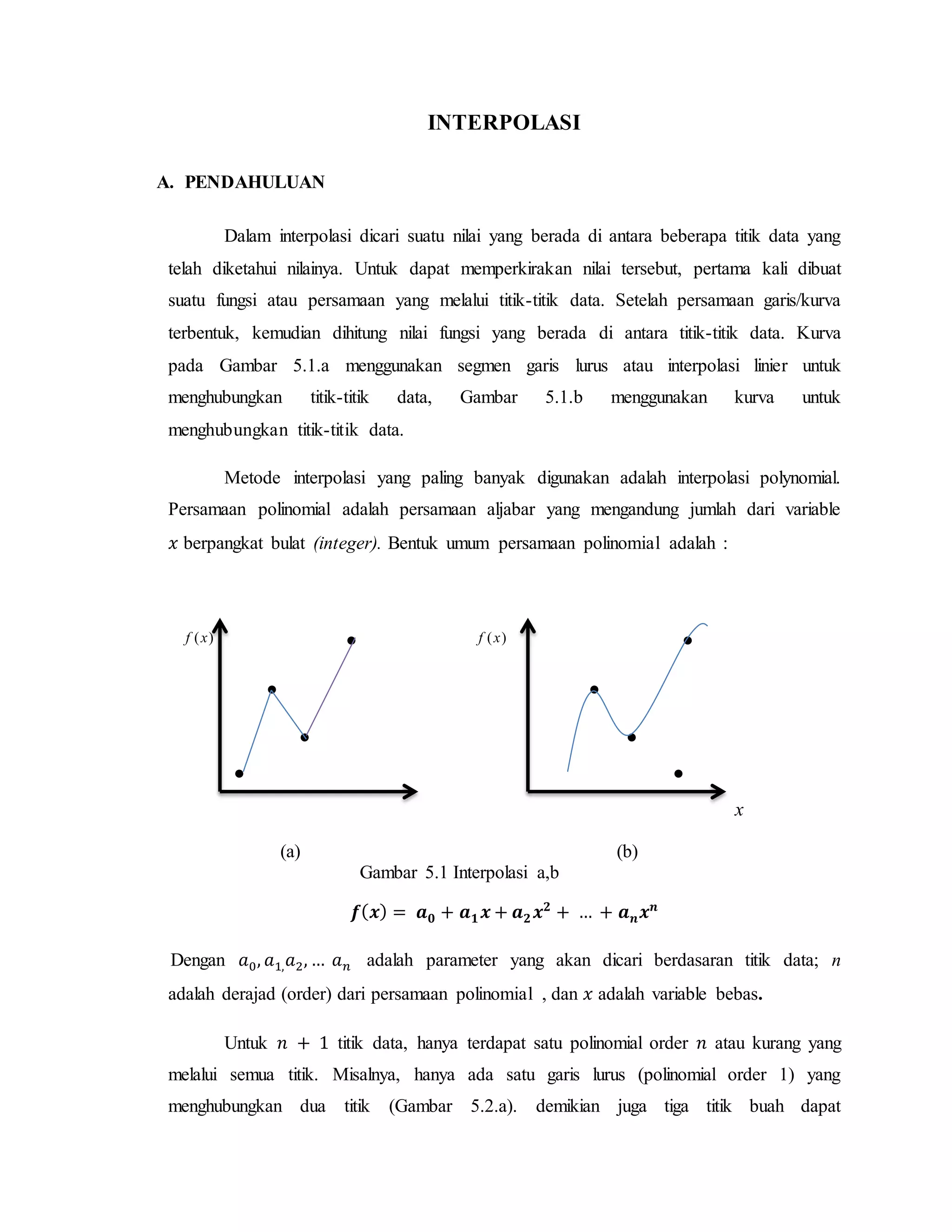 Metode interpolasi linier | DOCX