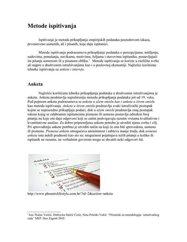 Metode ispitivanja | PDF