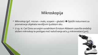 Metode istraživanja stanica | PPT