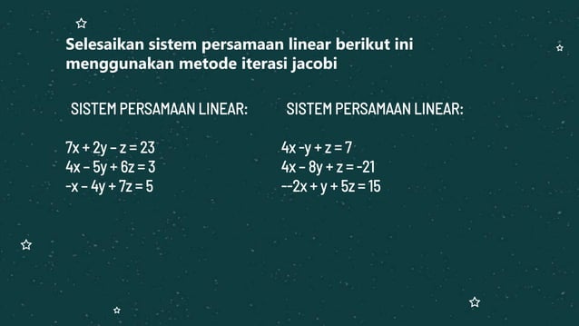 METODE ITERASI JACOBI Kelompok 8.pptx
