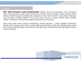pengukuran nilai CBR Lapangan dengan metode DCP.pptx