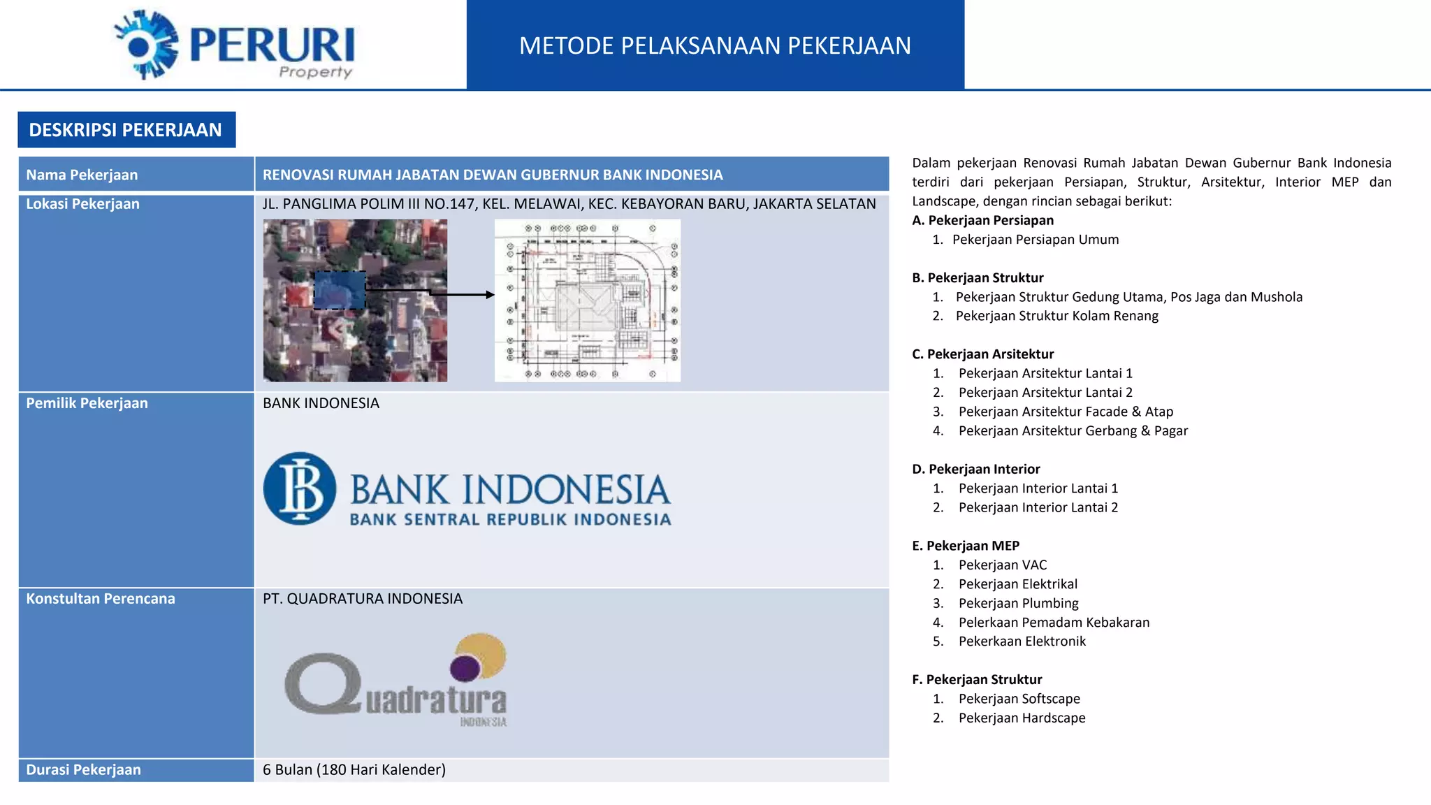 METODE KERJA RENOVASI RUMAH JABATAN DEWAN GUBERNUR BANK INDONESIA.pptx