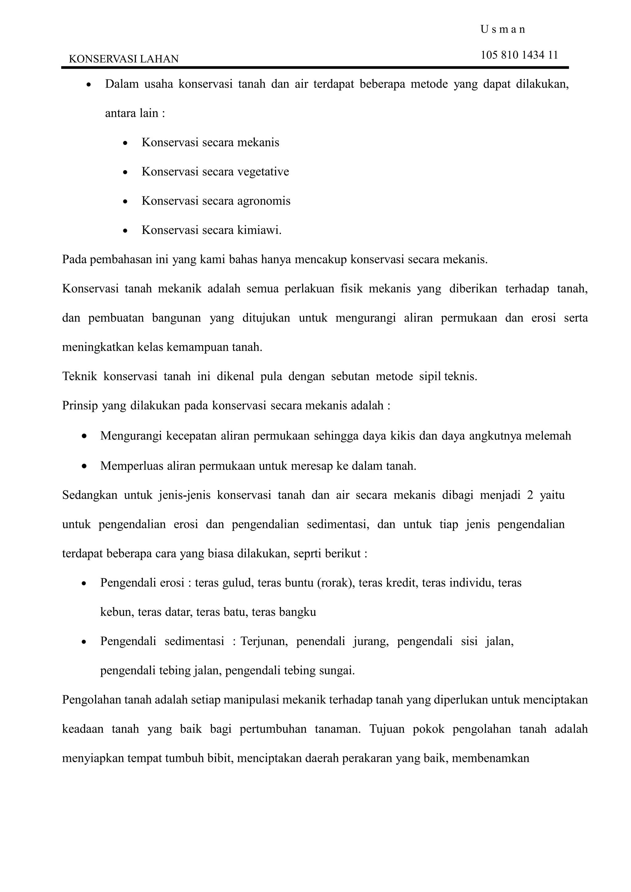 Metode konservasi secara mekanis (teknik sipil) | PDF