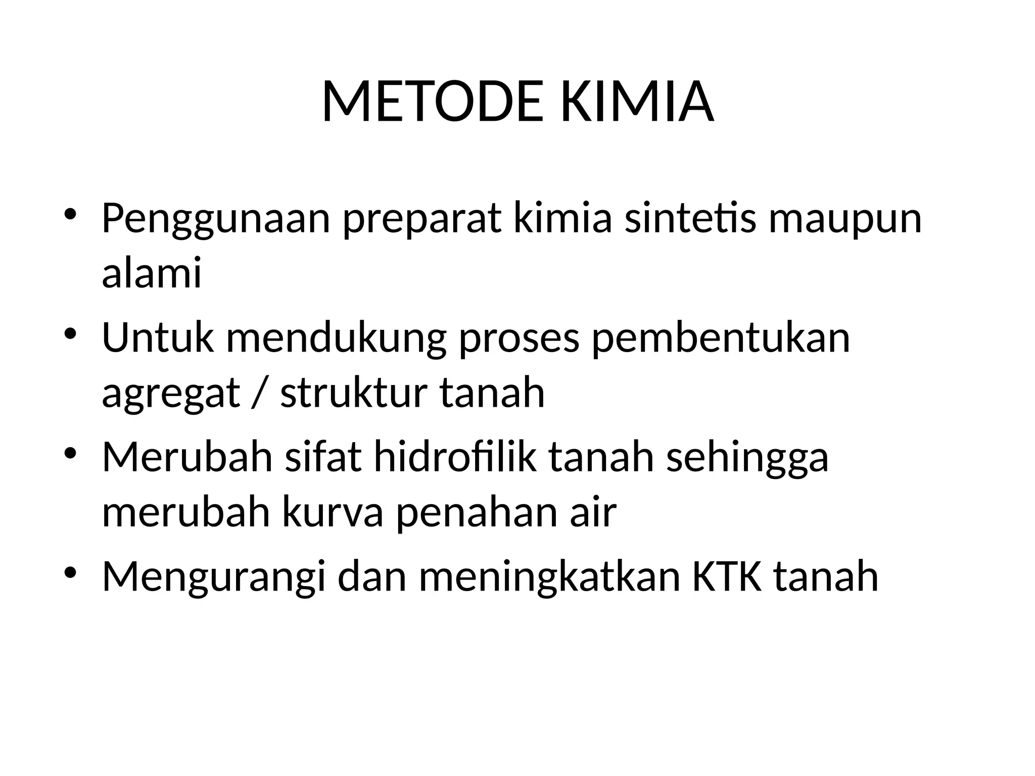 METODE KONSERVASI TANAH DAN AIR SECARA MEKANIK,VEGETATIF DAN KIMIA.pptx
