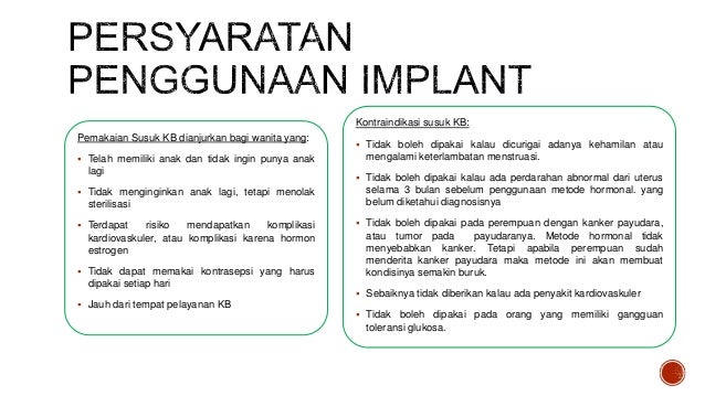 Metode kontrasepsi implant (susuk)