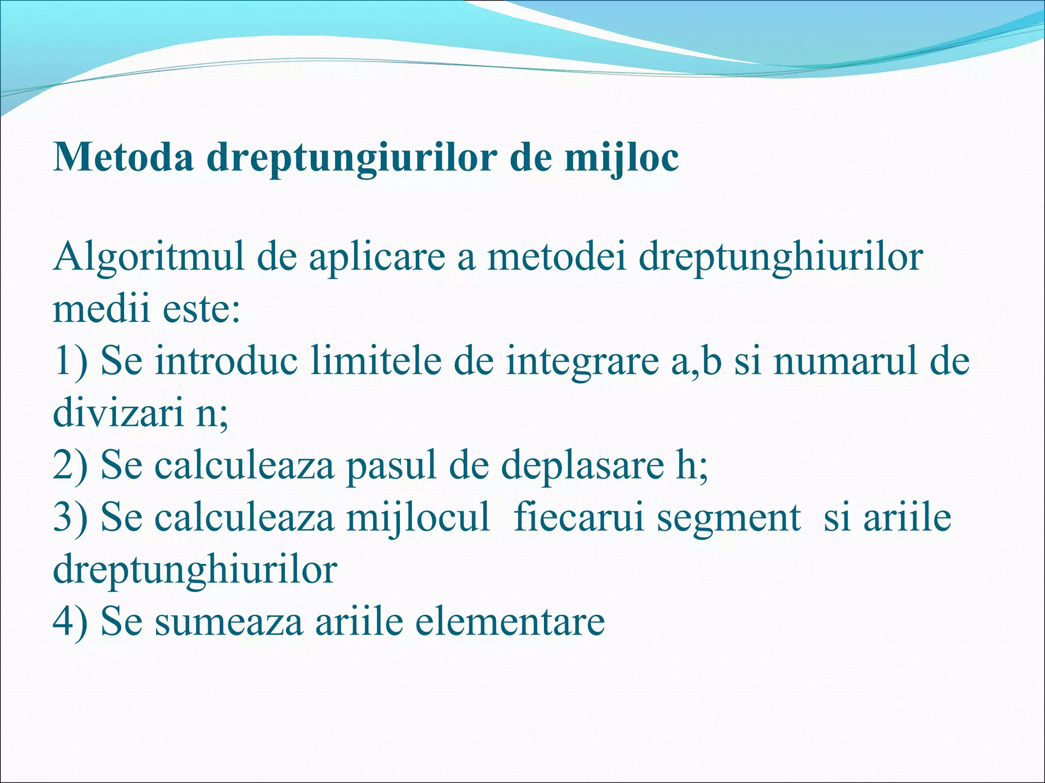Metodele de integrare | PPT