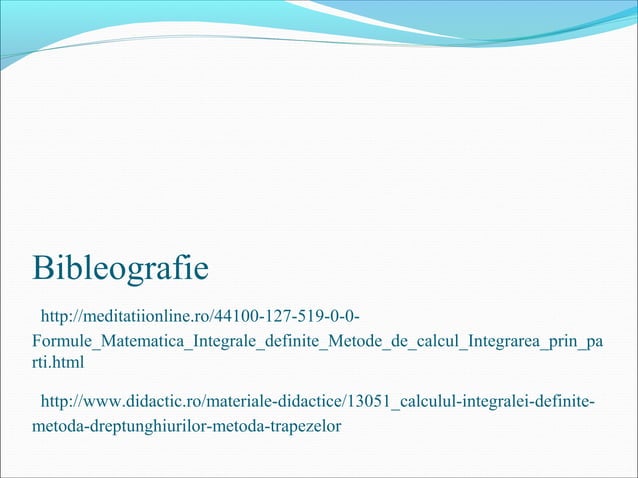 Metodele de integrare | PPT