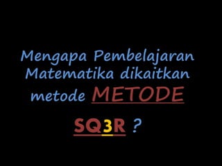 Model Pembelajaran make a match and SQ3R | PPT