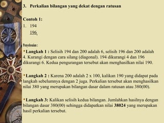 Metode mathmagic dalam operasi hitung perkalian matematika | PPT