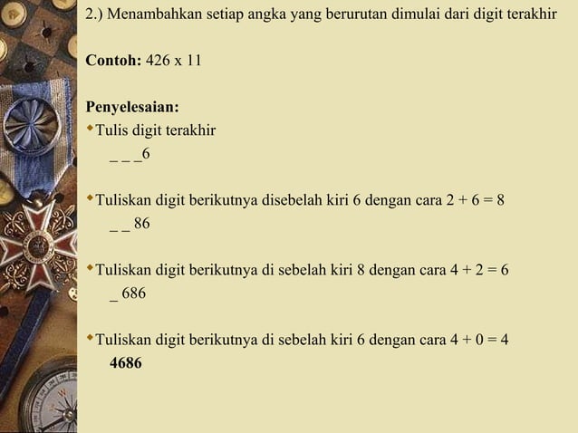 Metode mathmagic dalam operasi hitung perkalian matematika | PPT