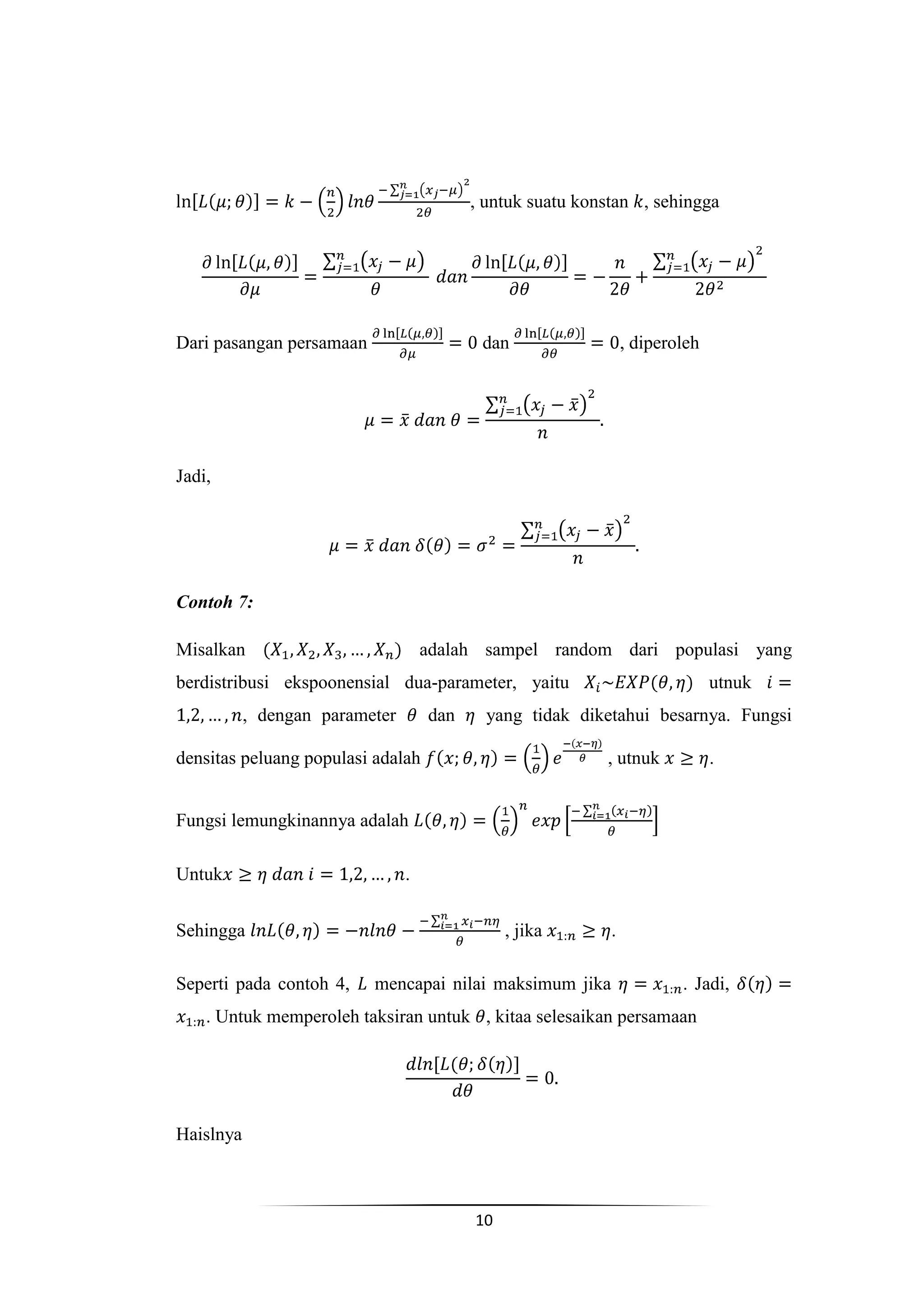 Metode maximum likelihood | DOCX