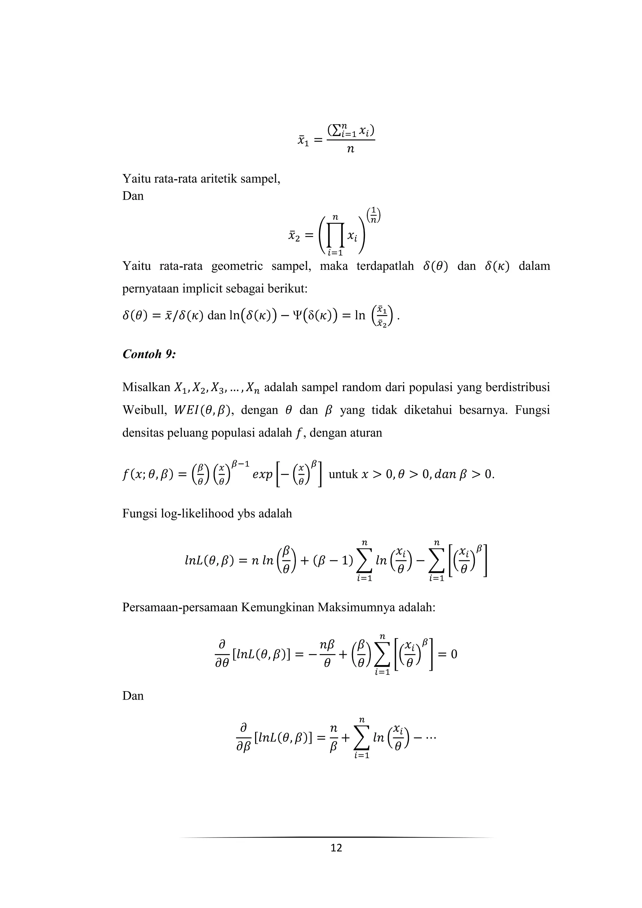 Metode maximum likelihood | DOCX