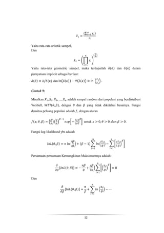 Metode maximum likelihood | DOCX