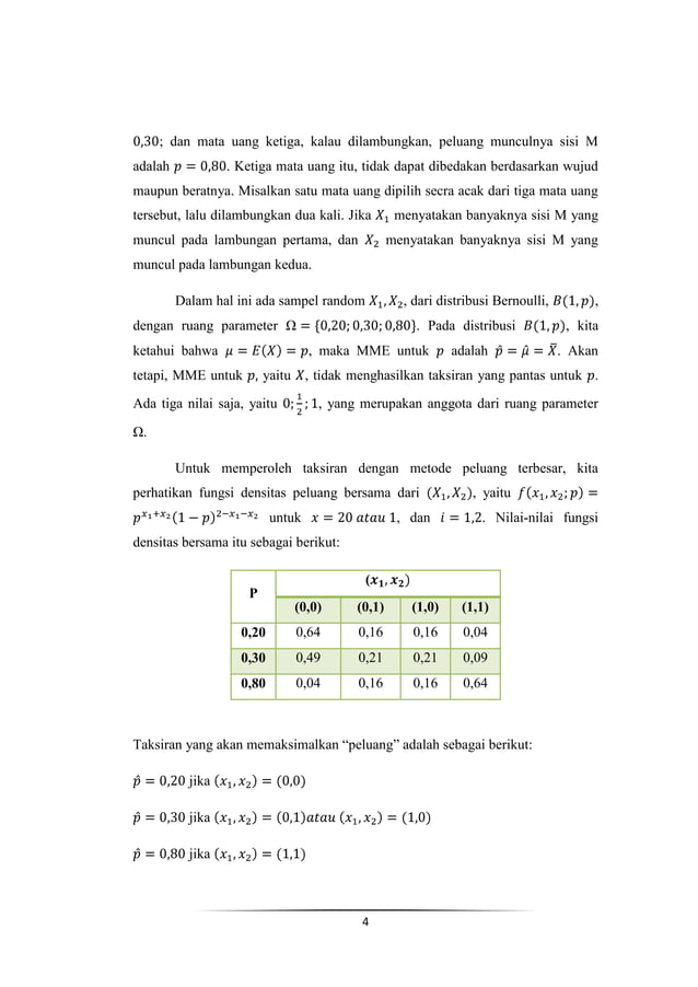 Metode maximum likelihood | DOCX