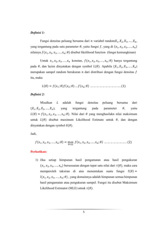 Metode maximum likelihood | DOCX