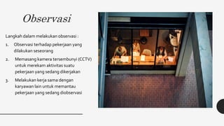 Metode mengumpulkan data analisa jabatan | PPT