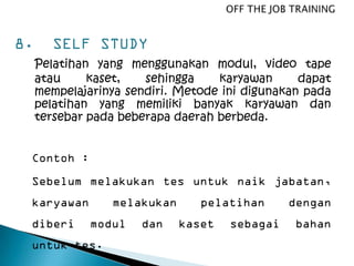 Metode Pelatihan dan Pengembangan SDM | PPTX