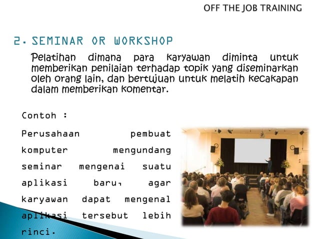 Metode Pelatihan dan Pengembangan SDM | PPTX