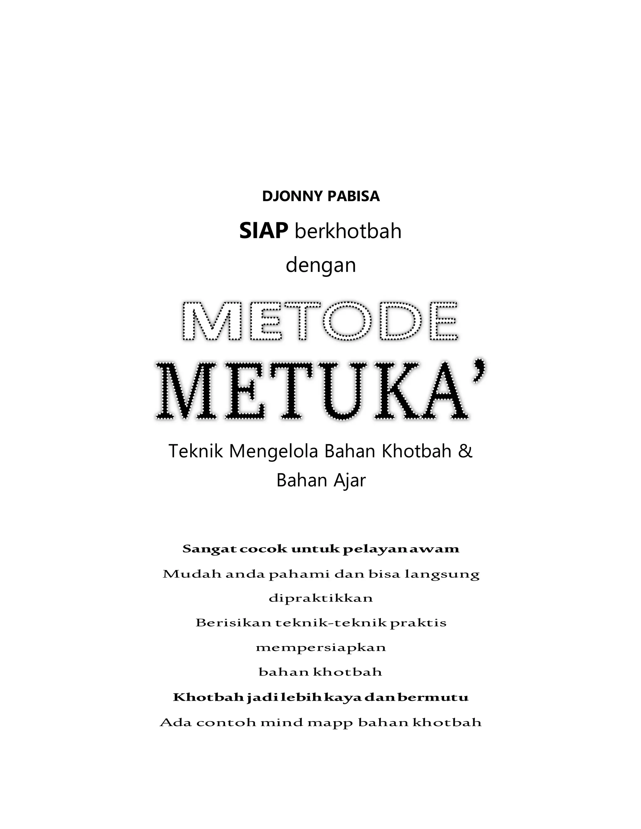 Metode metuka' kereen | DOCX