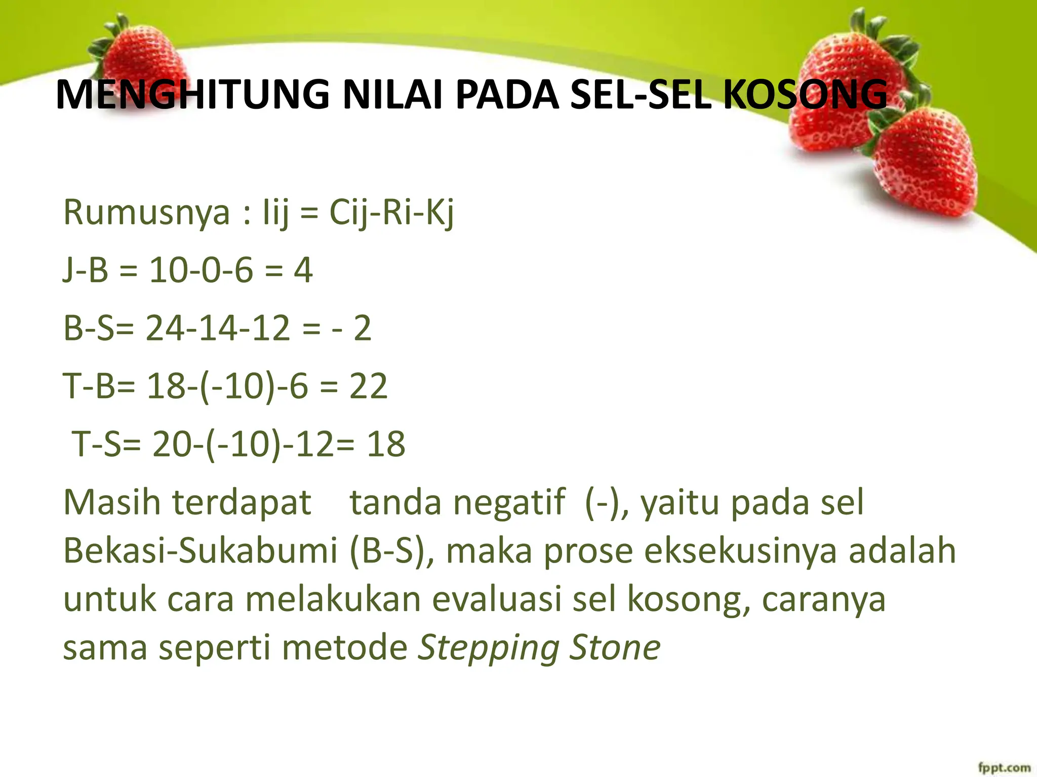 METODE MODI (MODIFIED DISTRIBUTION METHODE).pptx | Free Download