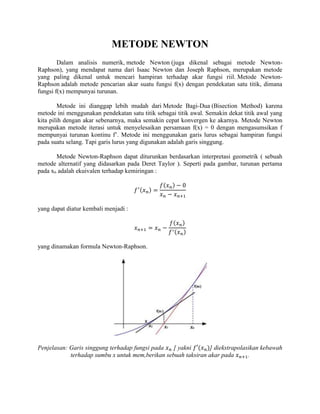 Metode newton | DOCX