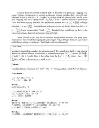 Metode newton | DOCX