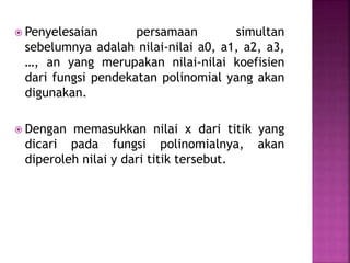 PPT INTERPOLASI POLINOMIAL | PPTX