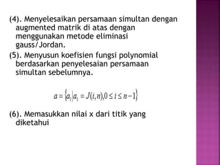 PPT INTERPOLASI POLINOMIAL | PPTX