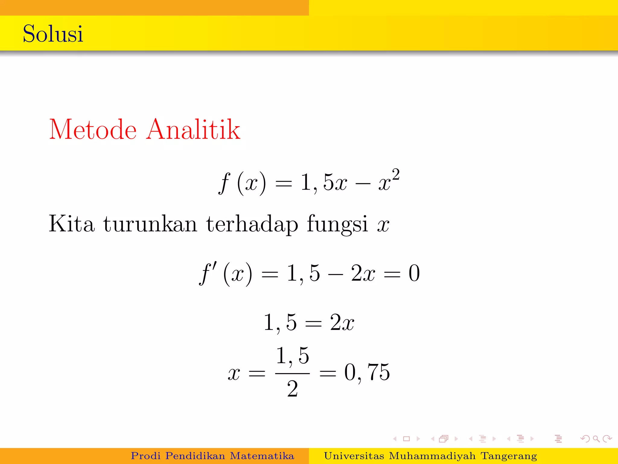 Tugas Metode Numerik Biseksi Pendidikan Matematika UMT | PDF