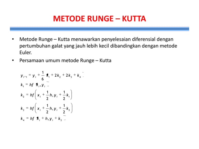 Metode numerik pada persamaan diferensial (new) | PPT Metode numerik pada persamaan diferensial (new) | PPT