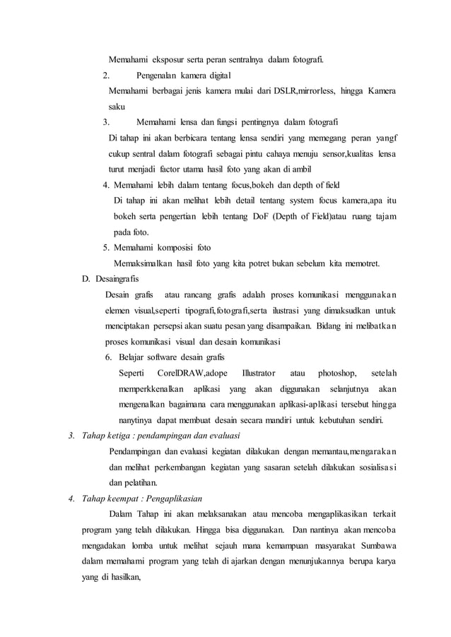 Contoh Metode Pelaksanaan PHP2D Pengabdian Kepada Masyarakat | DOCX