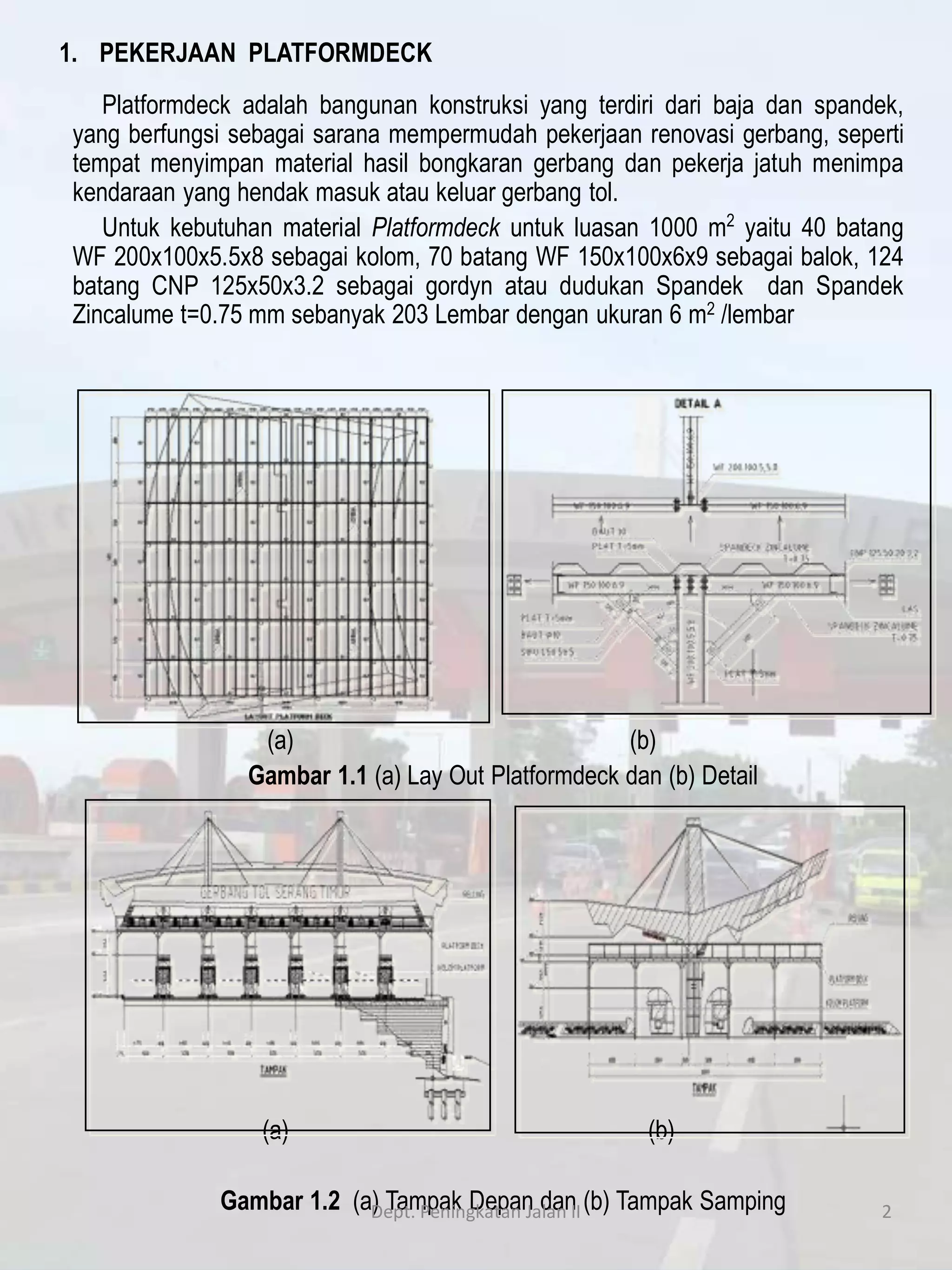 Metode pelaksanaan pintu gerbang toll | PDF