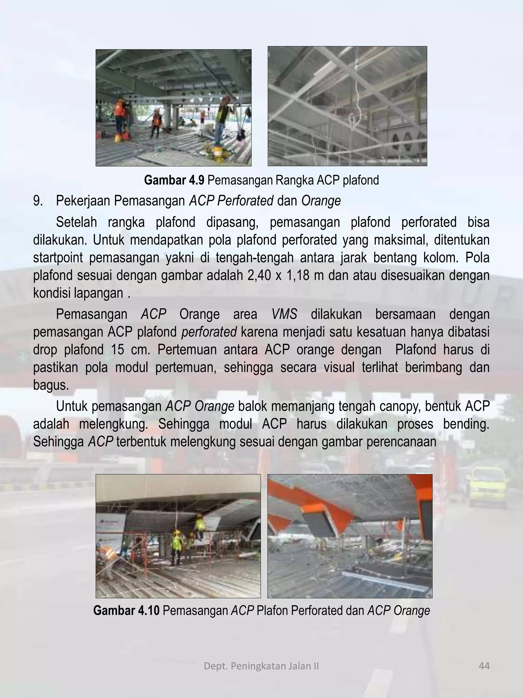 Metode pelaksanaan pintu gerbang toll | PDF