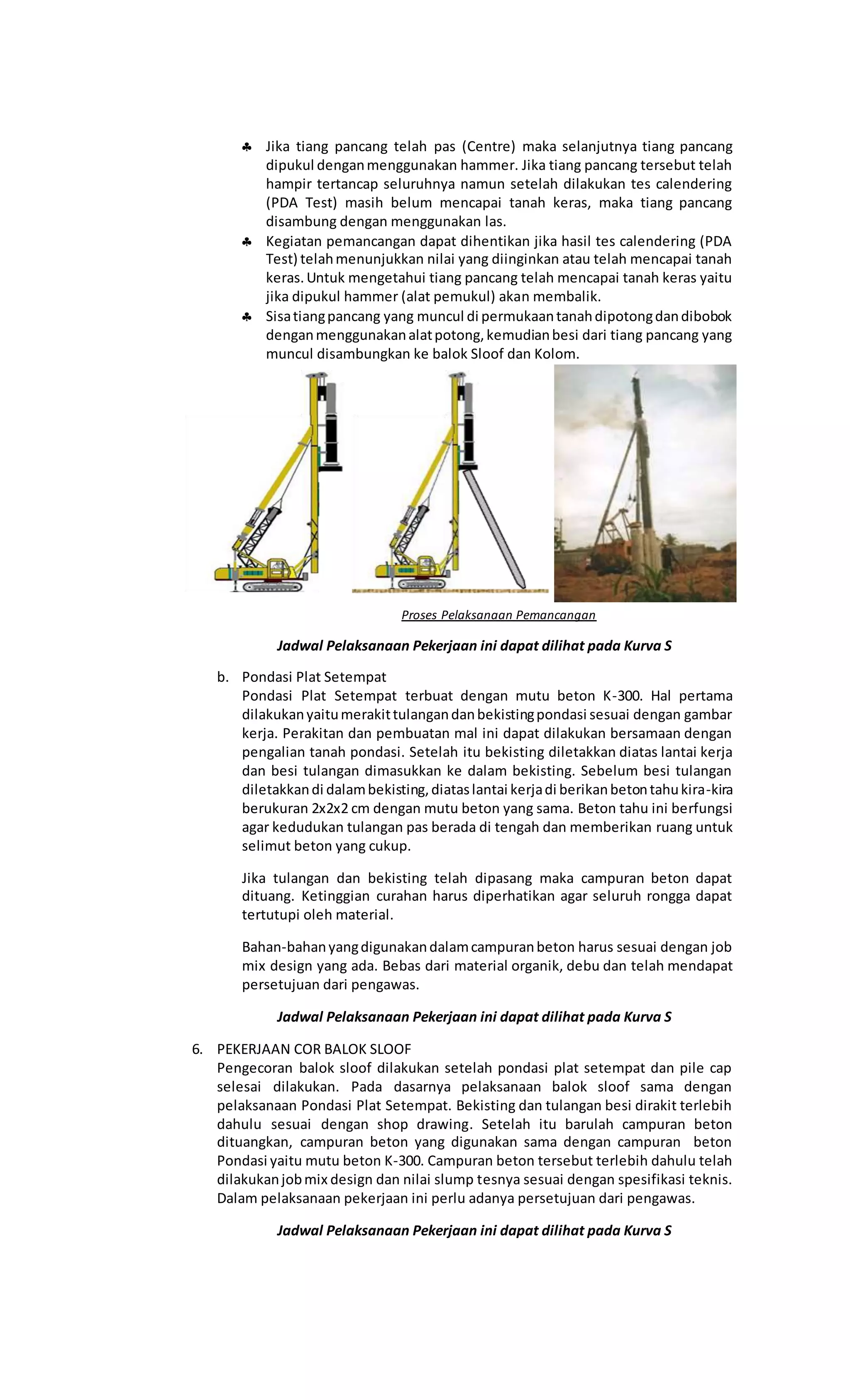 Metode pelaksanaan konstruksi | DOCX