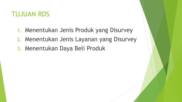 Metode Pelaksanaan Real Demand Survey (RDS) | PPTX