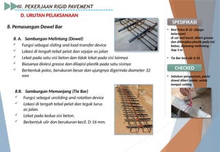 Metode Pelaksanaan Rigid Pavement Proyek Rest Area Pandaan - Manual.pptx